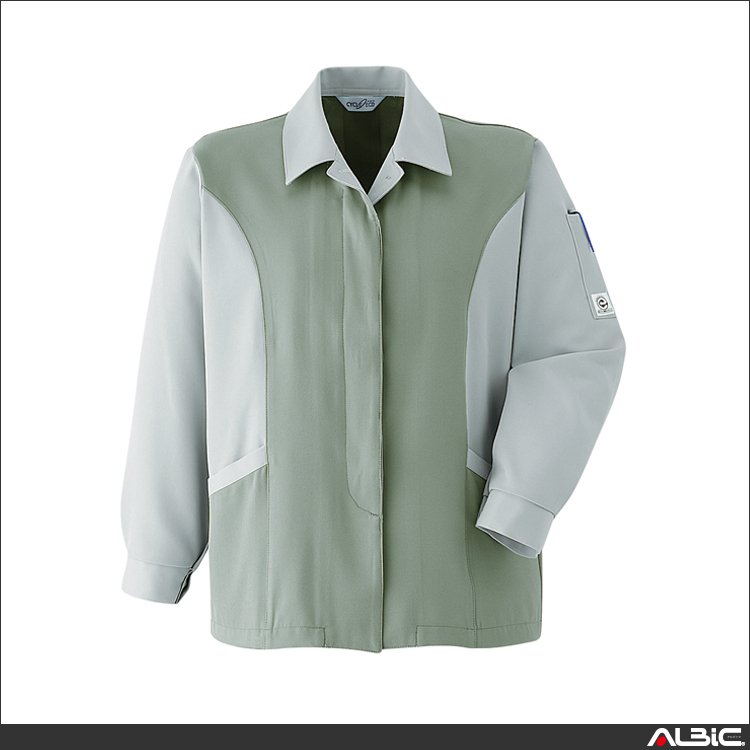 レディーススモック ヒヨクボタン式 【 e8700-asc Asahicho 】 - ユニフォーム ステーション